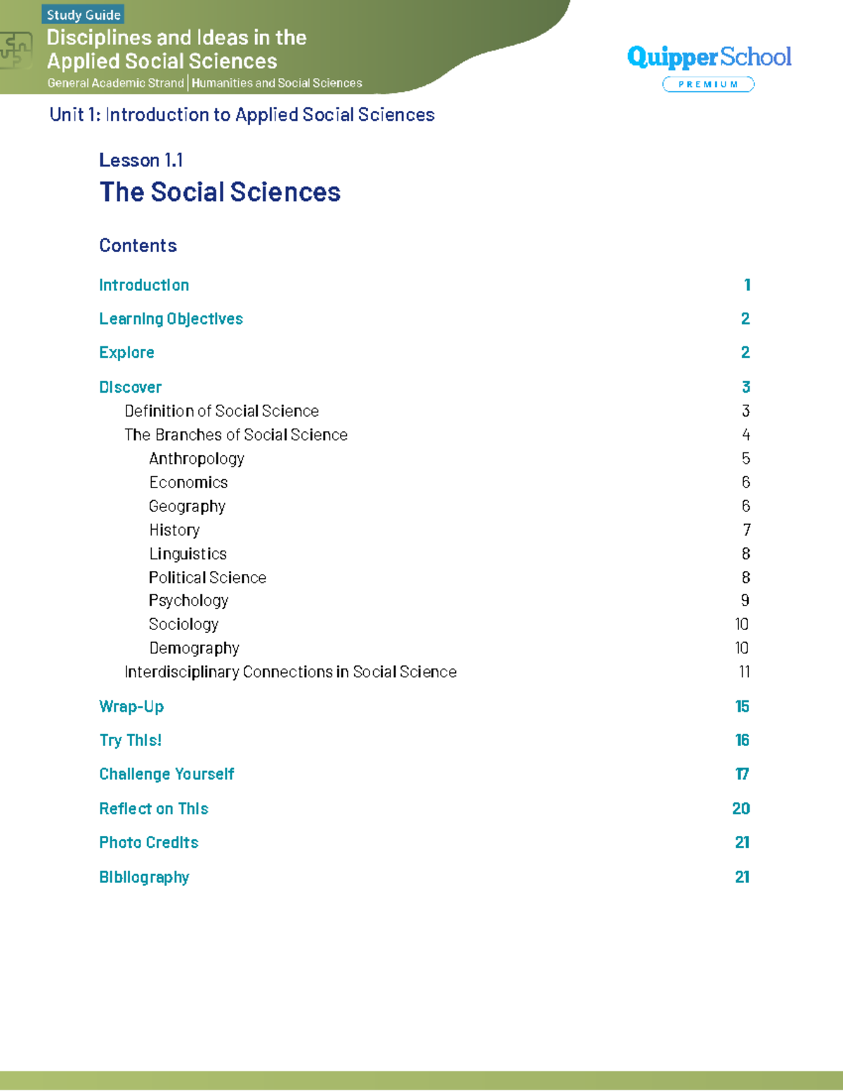 DIA 12 Q1 0101 SG - DISS SUBJECT - The Social Sciences Lesson 1 ...