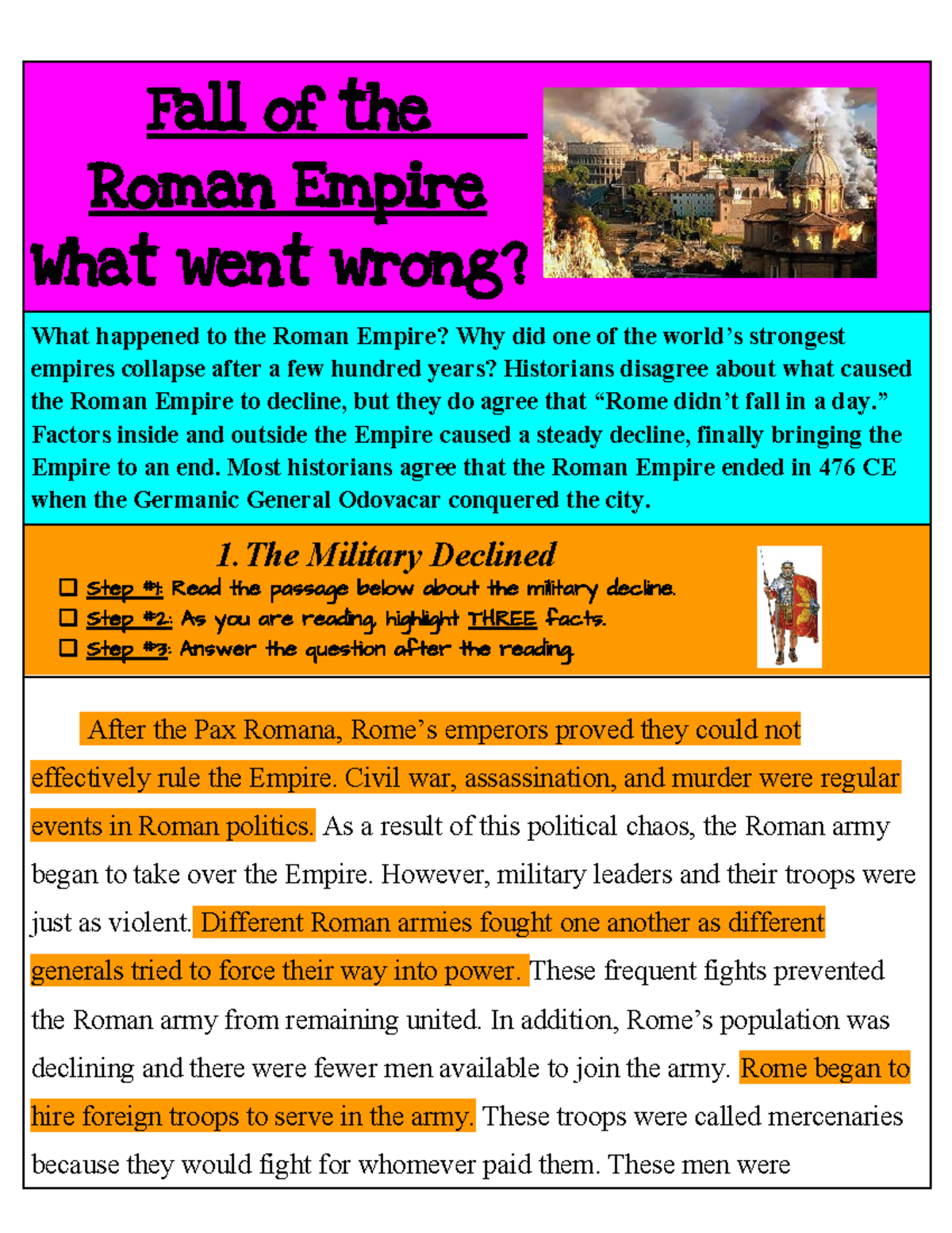 2. Electronic COPY Fall of the Roman Empire - Fall of the Roman Empire ...