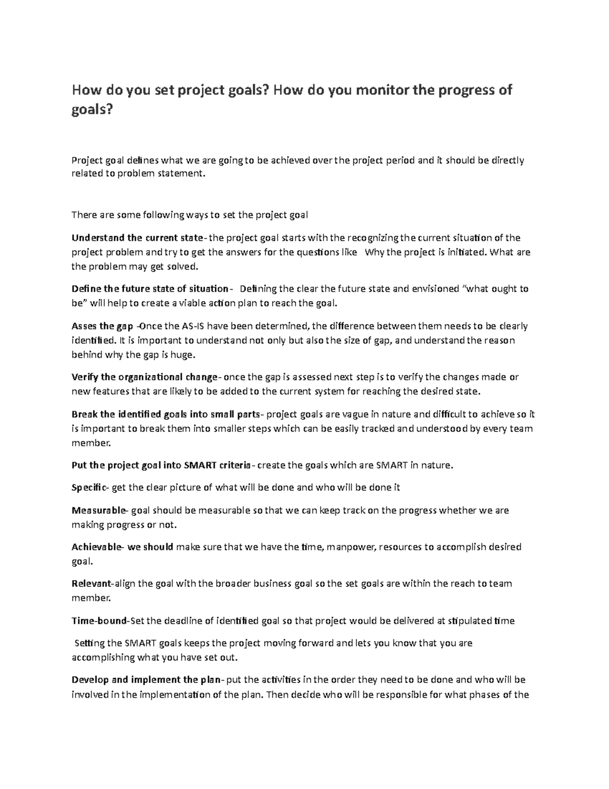 How Do You Set Project Goals There Are Some Following Ways To Set The how-do-you-set-project-goals-there-are-some-following-ways-to-set-the