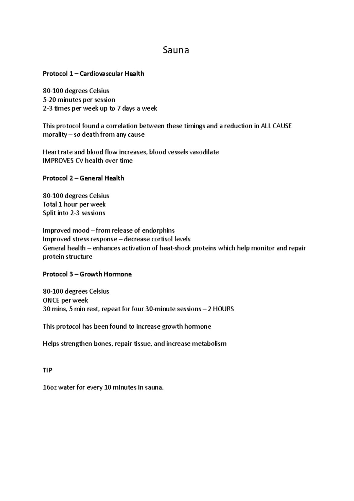 Sauna and Cold Exposure - Sauna Protocol 1 – Cardiovascular Health 80 ...