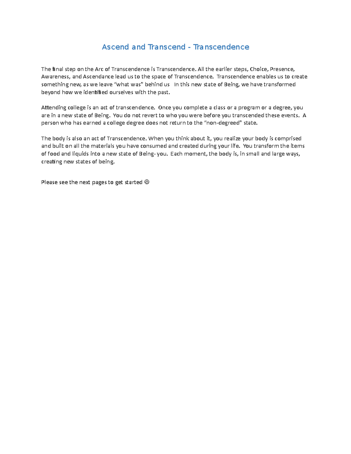 Aand TAand P 2transcendence-1 - Ascend and Transcend - Transcendence ...