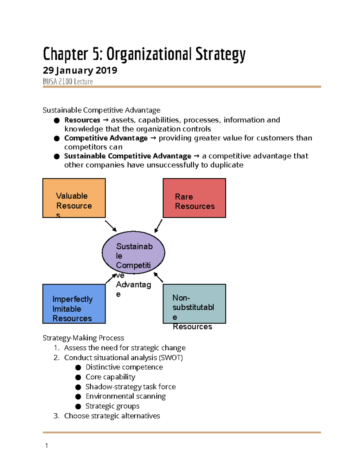 Chapter 5: Organizational Strategy - Chapter 5: Organizational Strategy ...