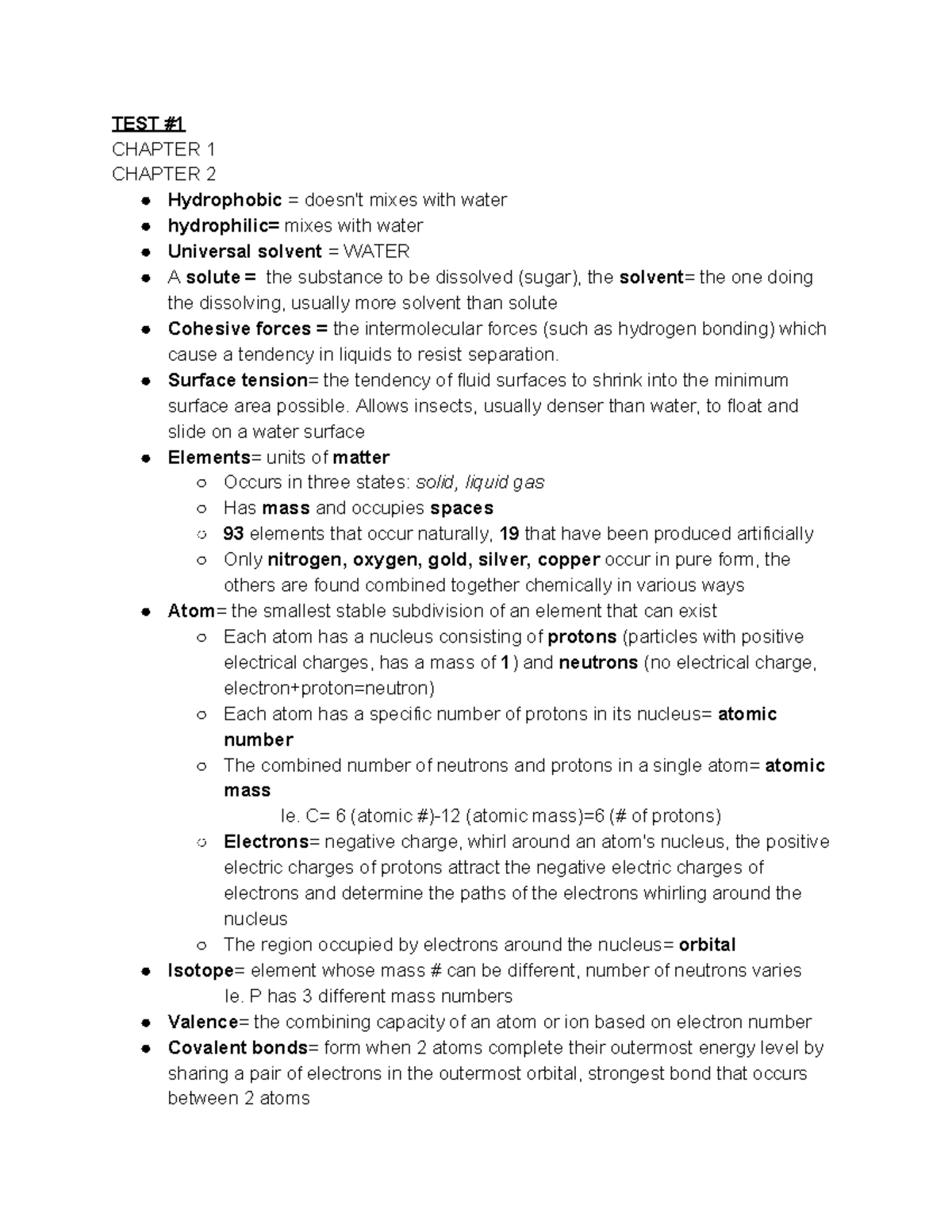 Intro to Plant Life Test 1 Study Guide - TEST CHAPTER 1 CHAPTER 2 ...