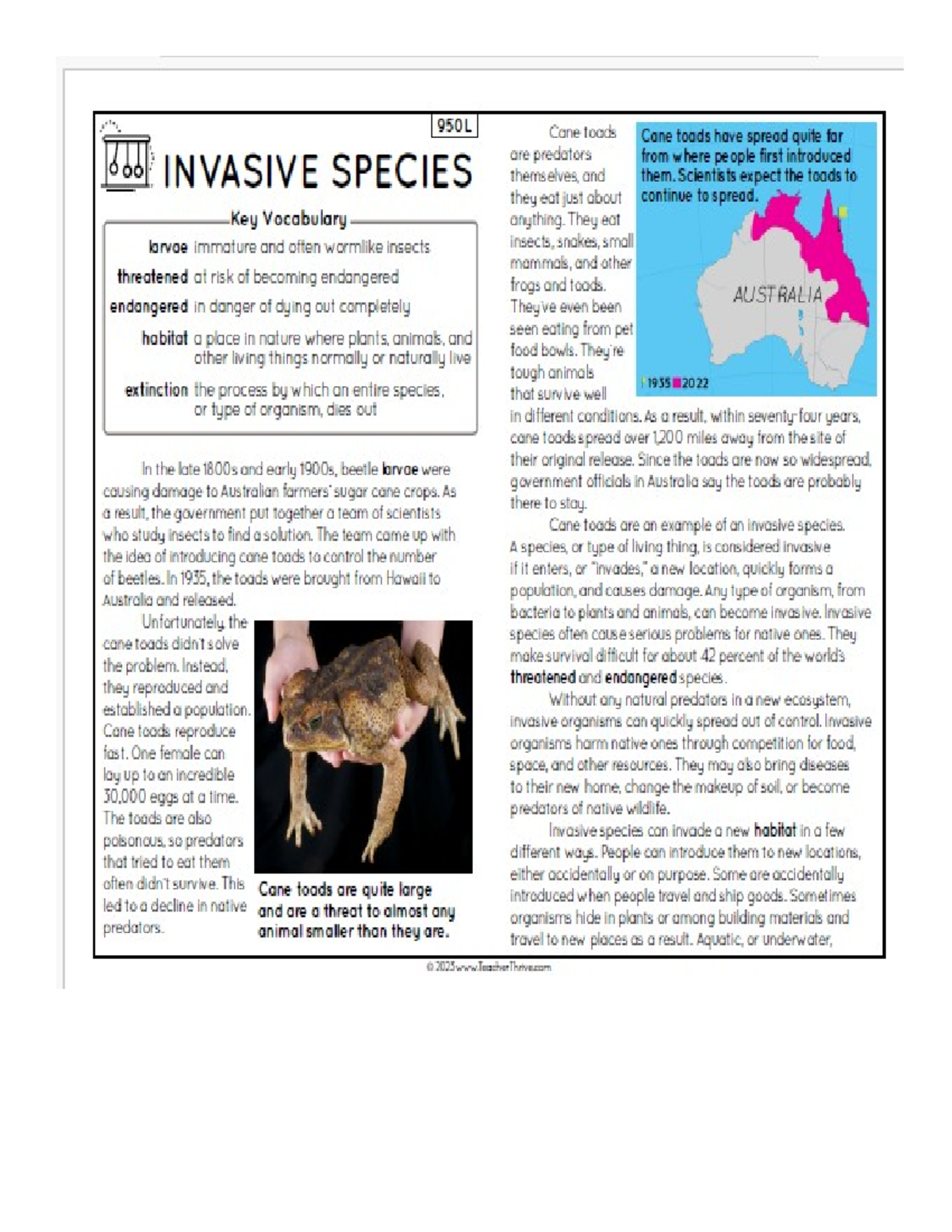 Invasive Species - Cause and Effect - Studocu