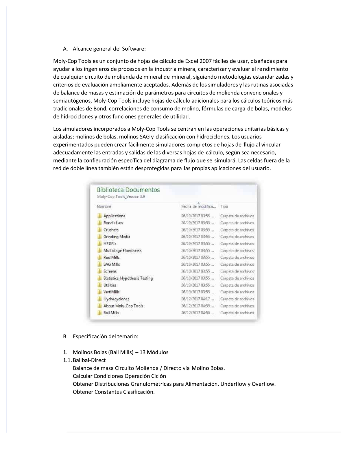 Pdf-informe-de-moly-cop-tools compress - A. Alcance general del ...