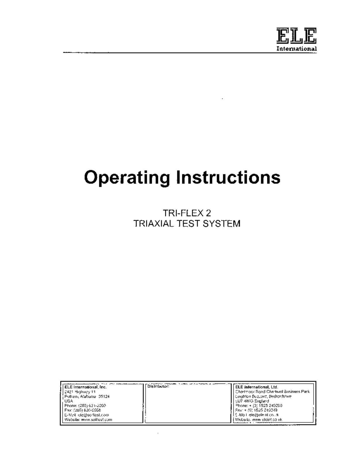 25-0696,-0698,-0699 Tri-Flex 2 Triaxial Test System - Mecanica de ...