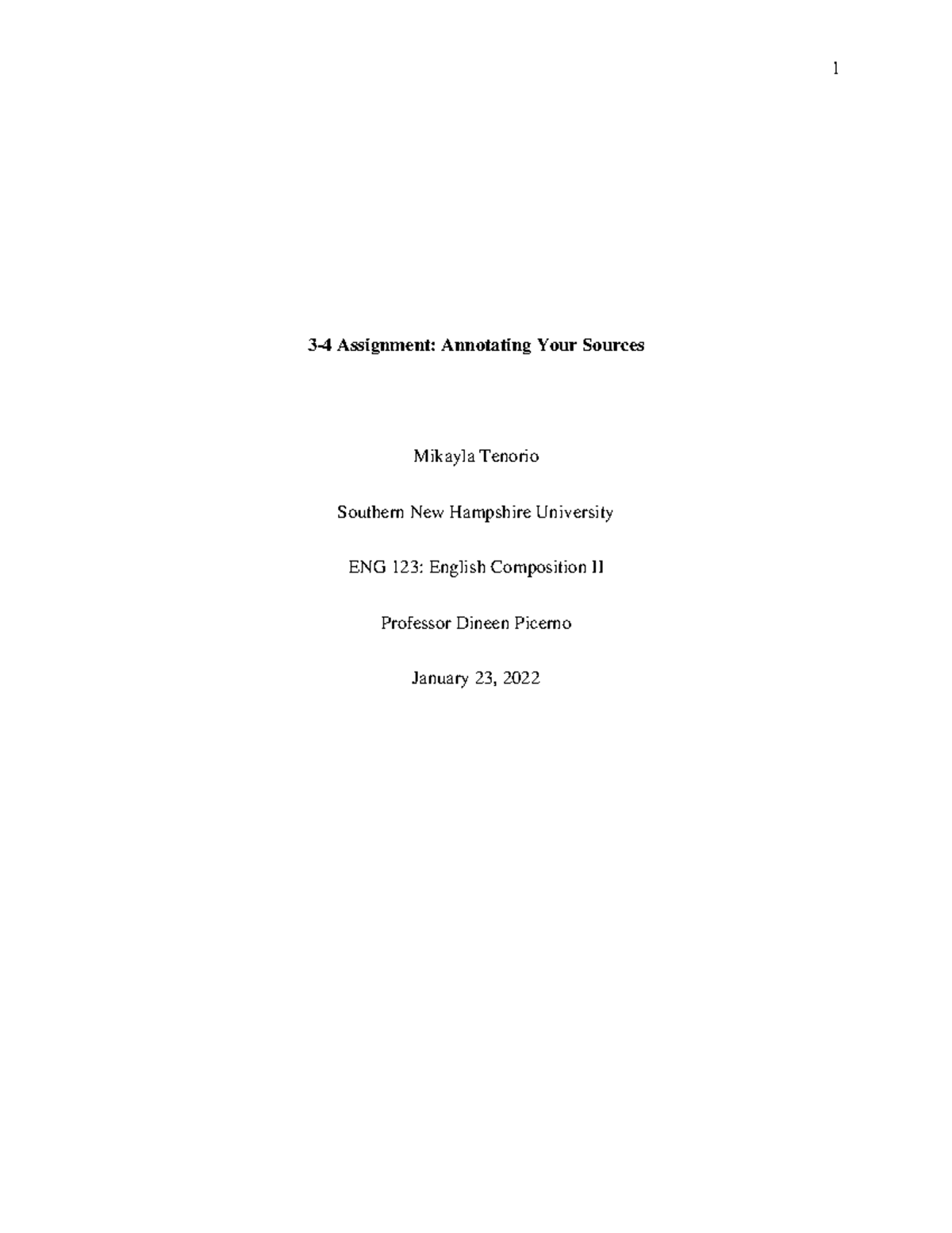 Annotating Your Sources - 1 3-4 Assignment: Annotating Your Sources ...