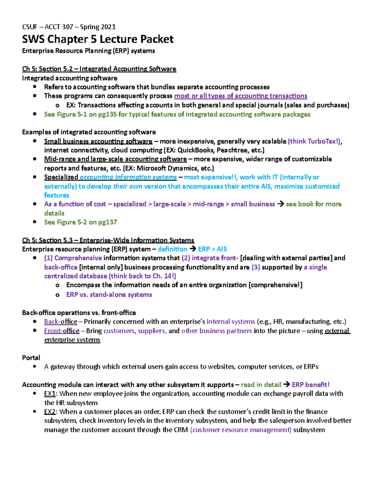 ACCT 307 - Spring 2021 - Chapter 5 Lecture Packet - CSUF – ACCT 307 ...
