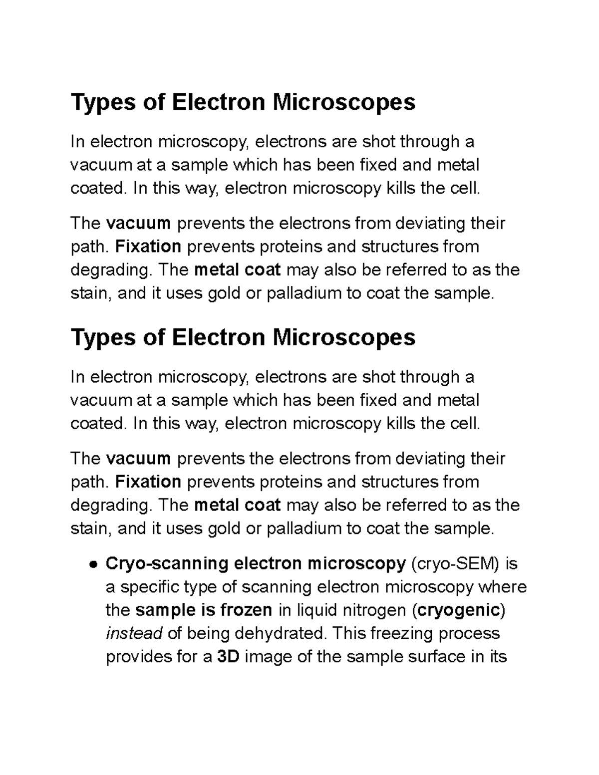 Types of Electron Microscopes - In this way, electron microscopy kills ...