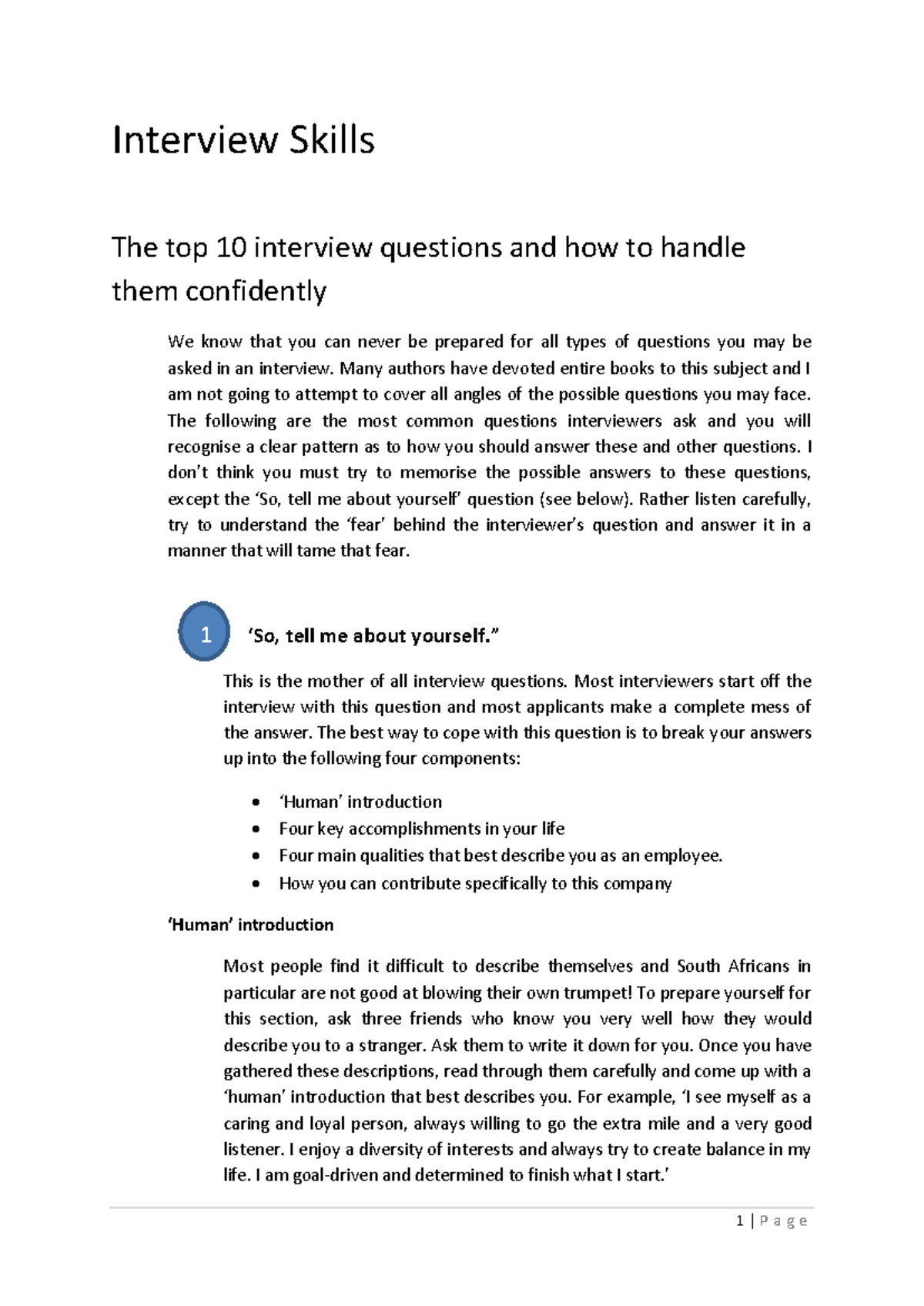 Downloadables Interview-Skills-Top-10-Interview-Questions-and-Possible ...