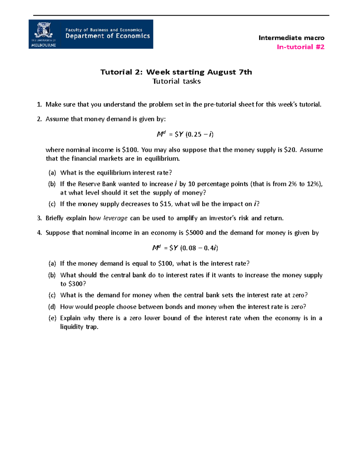 week 2 extra material - Intermediate macro In-tutorial # Tutorial 2: Week starting August 7th ...