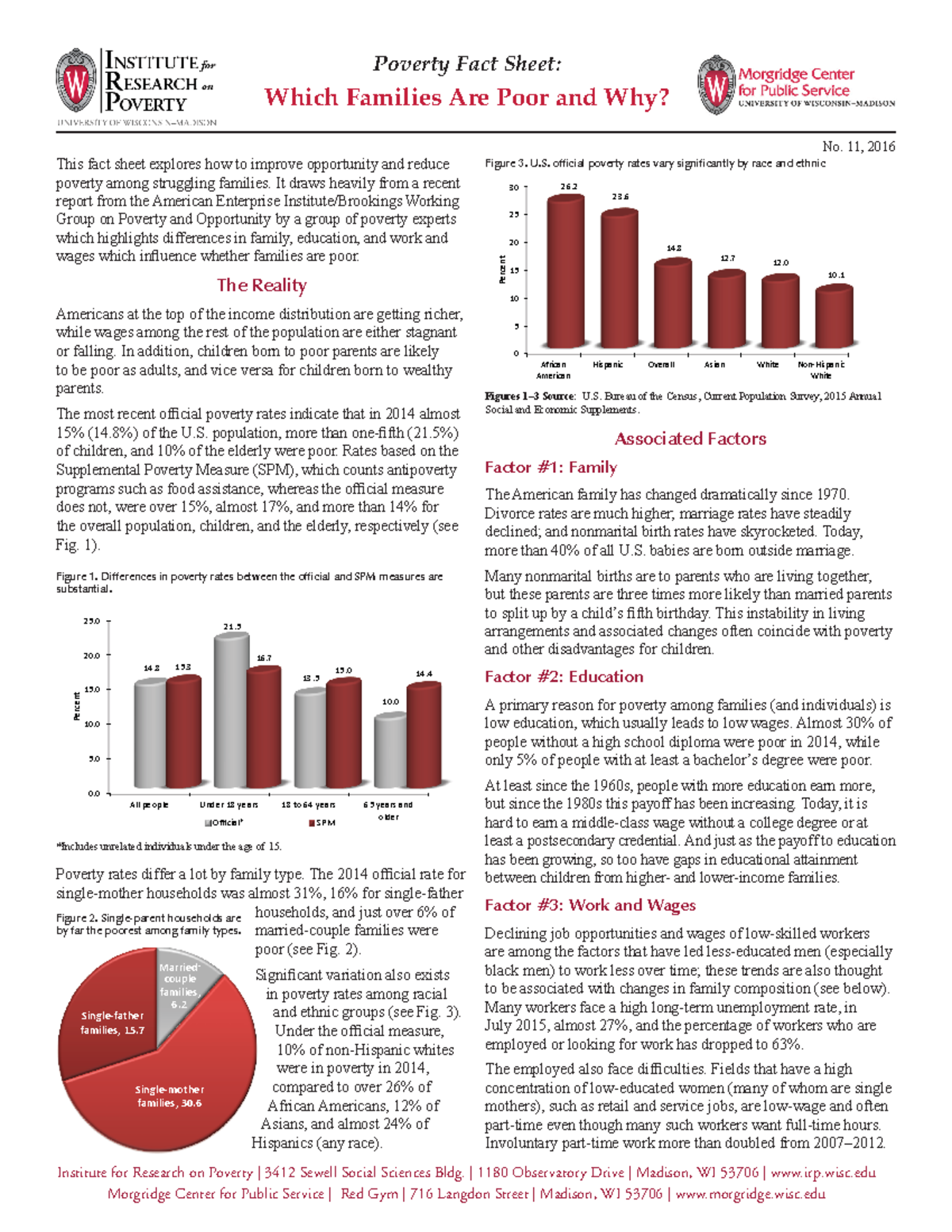 Fact Sheet 11-Poor Families 2 - Which Families Are Poor and Why ...