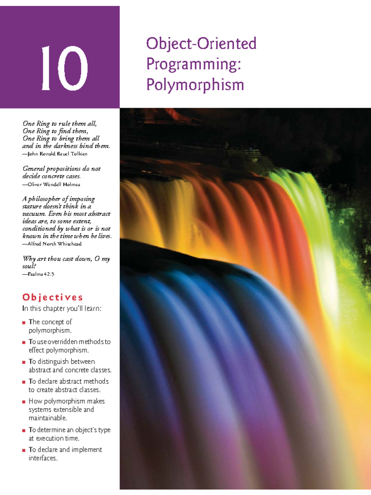 Chapter 10 - Object-Oriented Programming, Polymorphism - 10 One Ring to ... Chapter 10 - Object-Oriented Programming, Polymorphism - 10 One Ring to ...