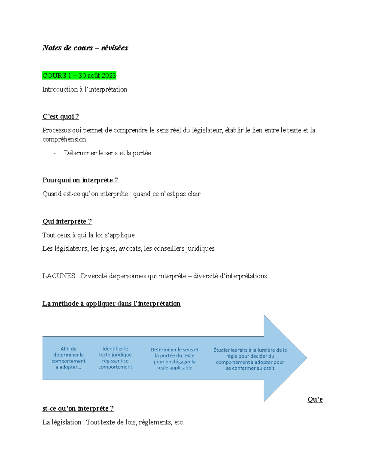 Notes de cours -propre - Notes de cours – révisées COURS 1 – 30 août ...