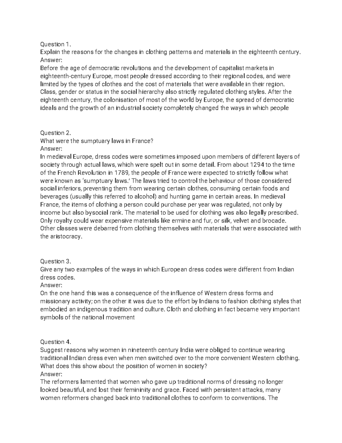 History of 3 - Question 1. Explain the reasons for the changes in ...