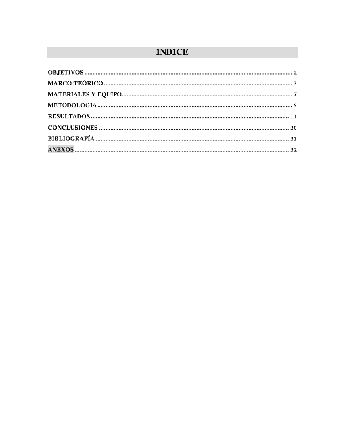 Laboratorio Nº8 Consolidación de los suelos - Warning: TT: undefined function: 32 INDICE ...