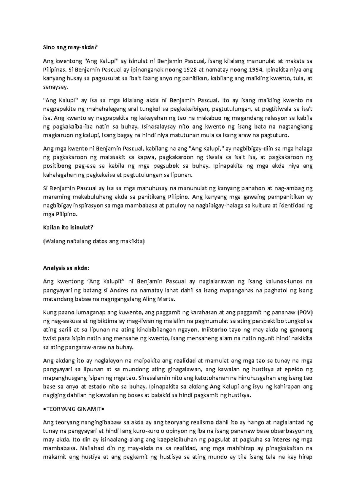 Script-sa-Filipino - omsim - Sino ang may-akda? Ang kwentong "Ang ...