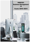 MNB1501 - Unisa - Business Management IA - Studocu