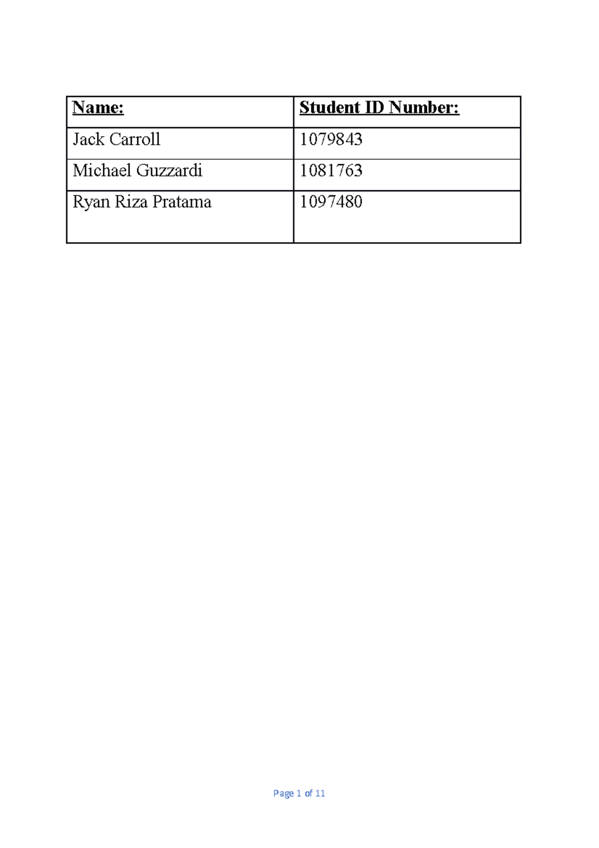 Ecom Assignment 2 Edit 3 - Name: Student ID Number: Jack Carroll ...