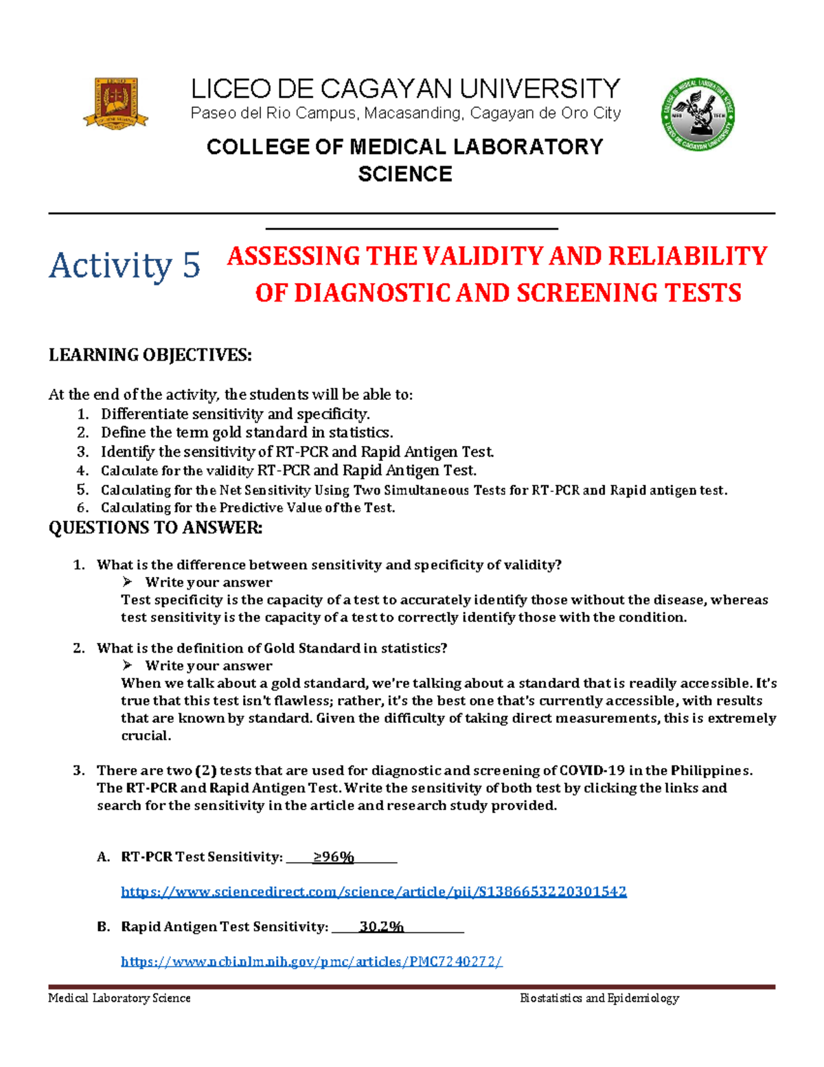 Richan- Anrho-C - .tht - LICEO DE CAGAYAN UNIVERSITY Paseo del Rio ...