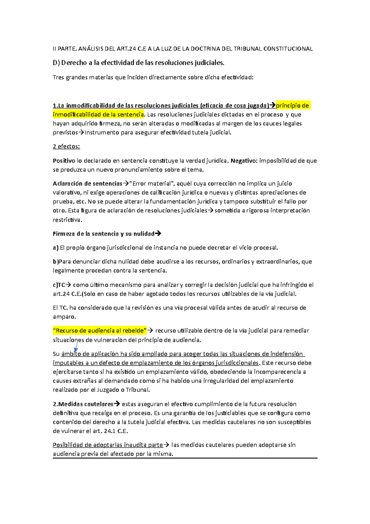 Las garantias constitucionales del proceso - Dret Processal Penal - URV - Studocu