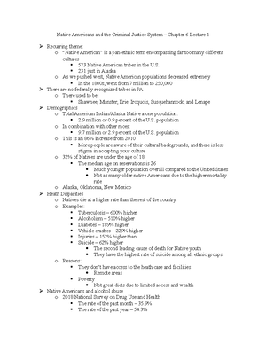 Chapter 4 discussion question - Lauren Gimbor Crime & Inequality ...