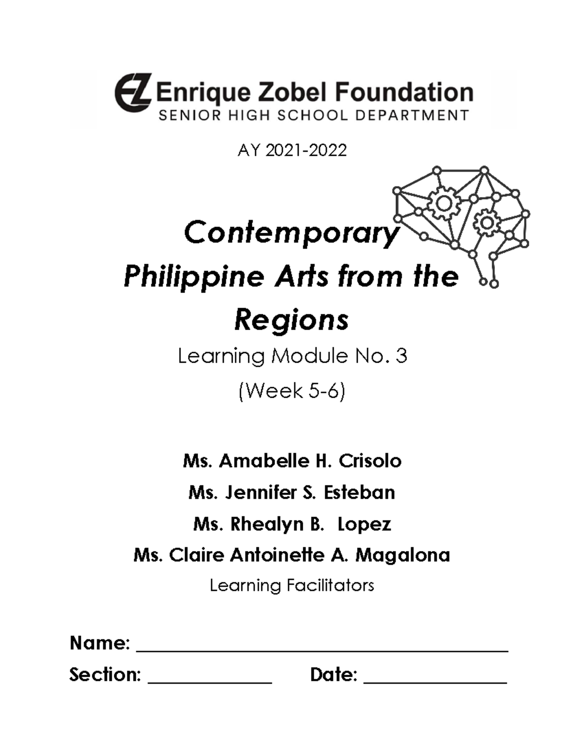 CPAR Module 3- CG.docx - Copy - AY 2021- Contemporary Philippine Arts ...