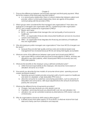 Performance Assessment Managed Care Plans Strategy Review - C428 - WGU ...