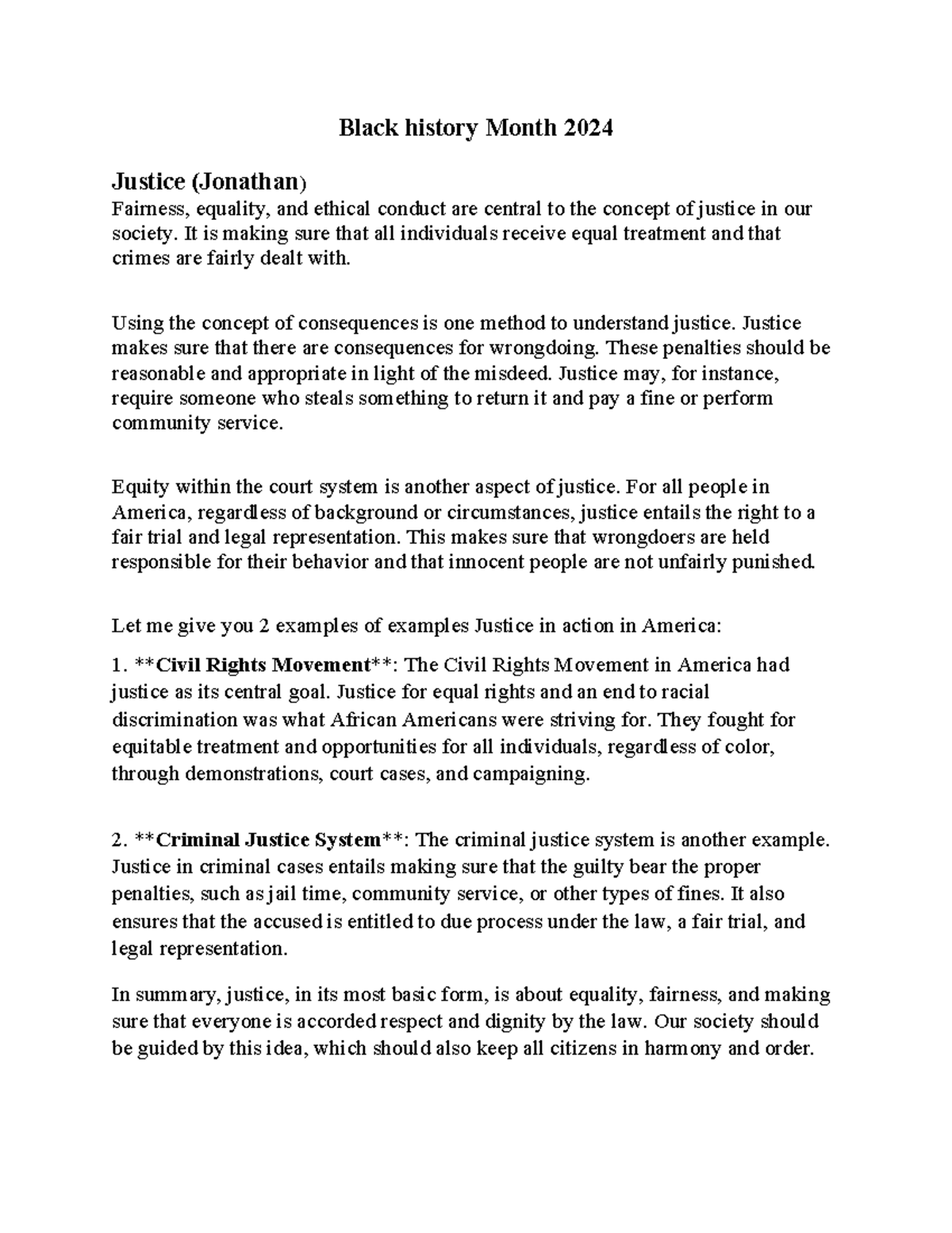 Black history month 2024 - Black history Month 2024 Justice (Jonathan ...