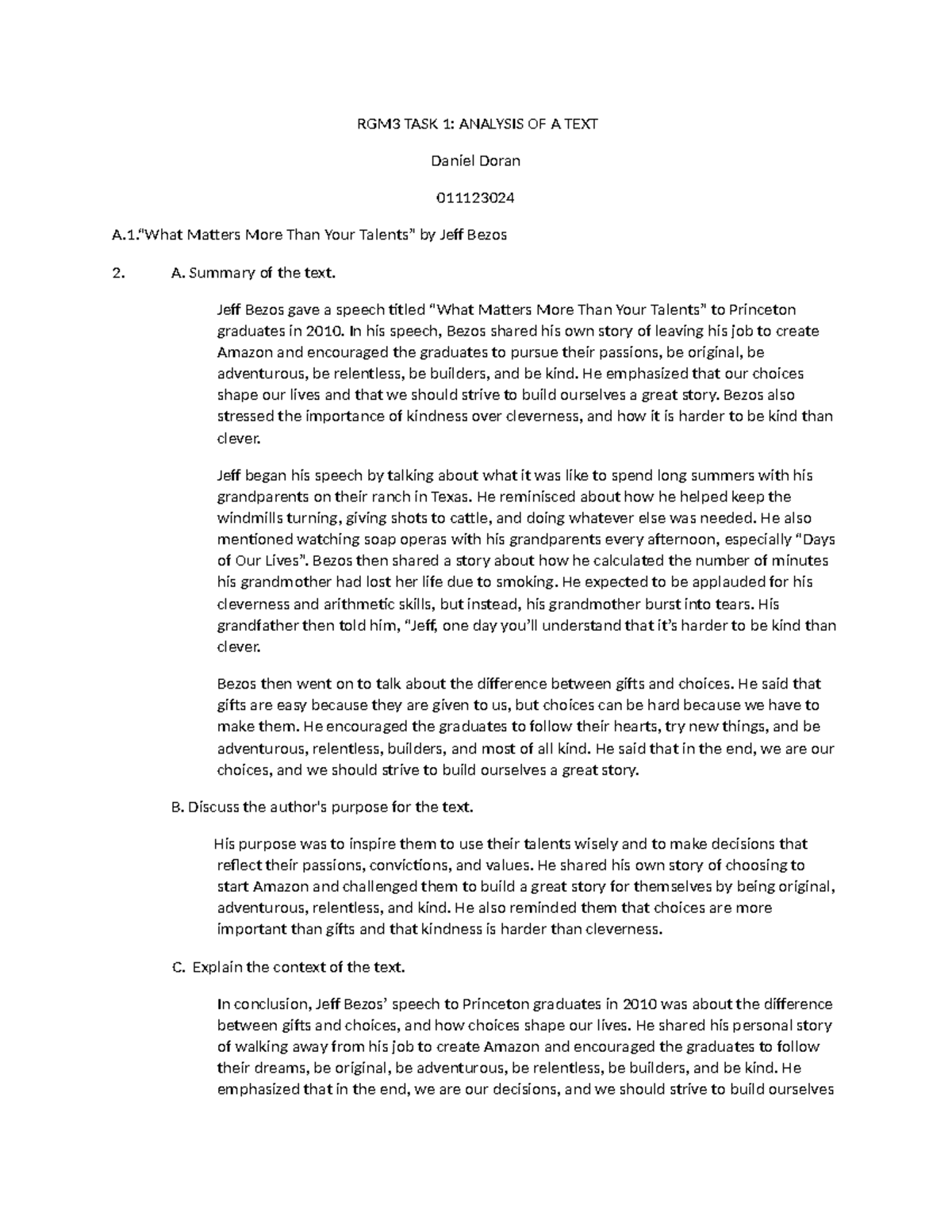 Jeff basos task - submitted and passed as task 2 - RGM3 TASK 1 ...