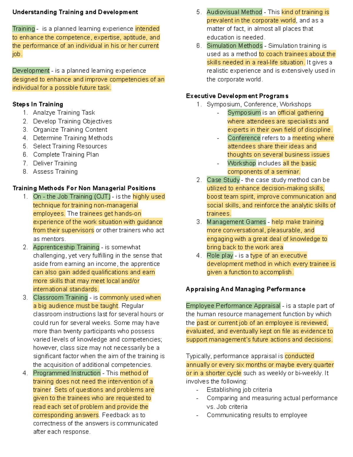 HRM - Human Resource Management - Understanding Training and ...