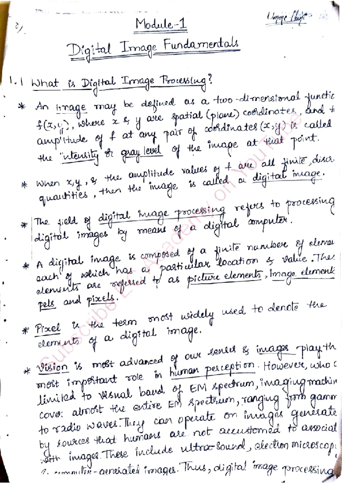 Image processing unit 1 - Studocu