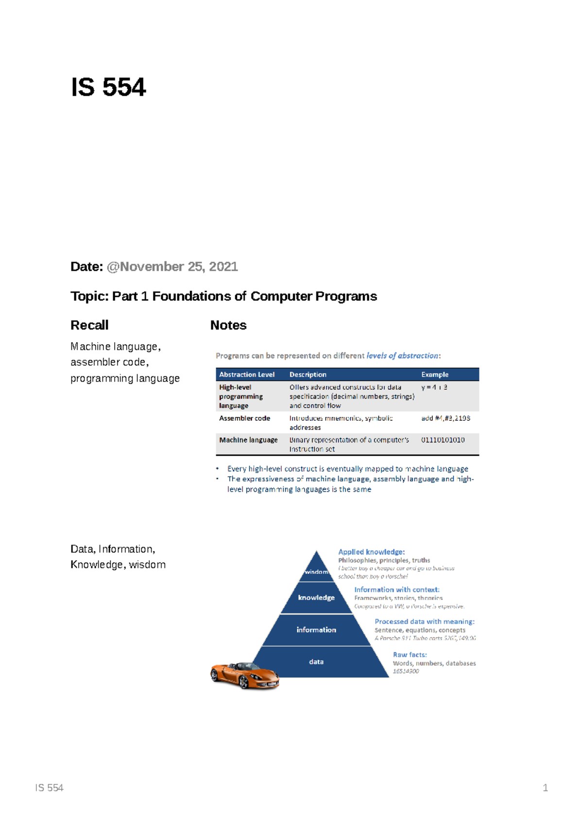 IS 554 summary 2021 - Computational Thinking - Uni Mannheim - Studocu