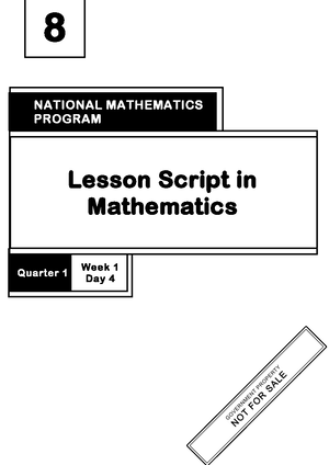 Q2 Mathematics 10 Module 1 - Mathematics Quarter 2 – Module 1 ...