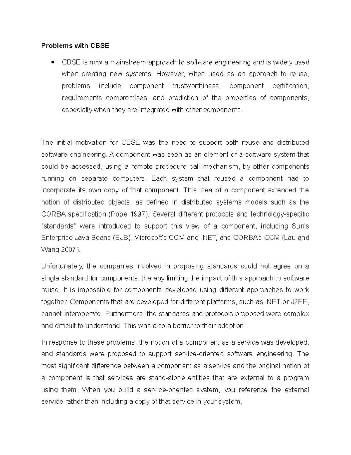 Problems with CBSE - Problems with CBSE CBSE is now a mainstream ...