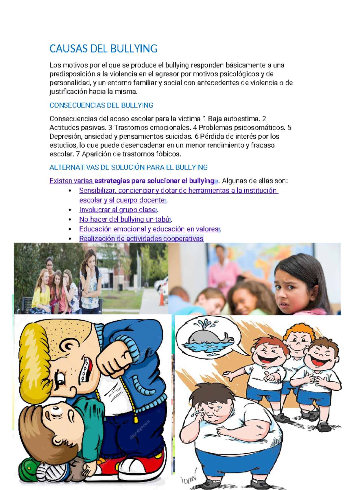 Causas DEL Bullying - CAUSAS DEL BULLYING Los motivos por el que se ...