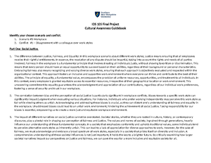 IDS 105 Project - IDS 105 Project Cultural Awareness Guidebook Identify ...