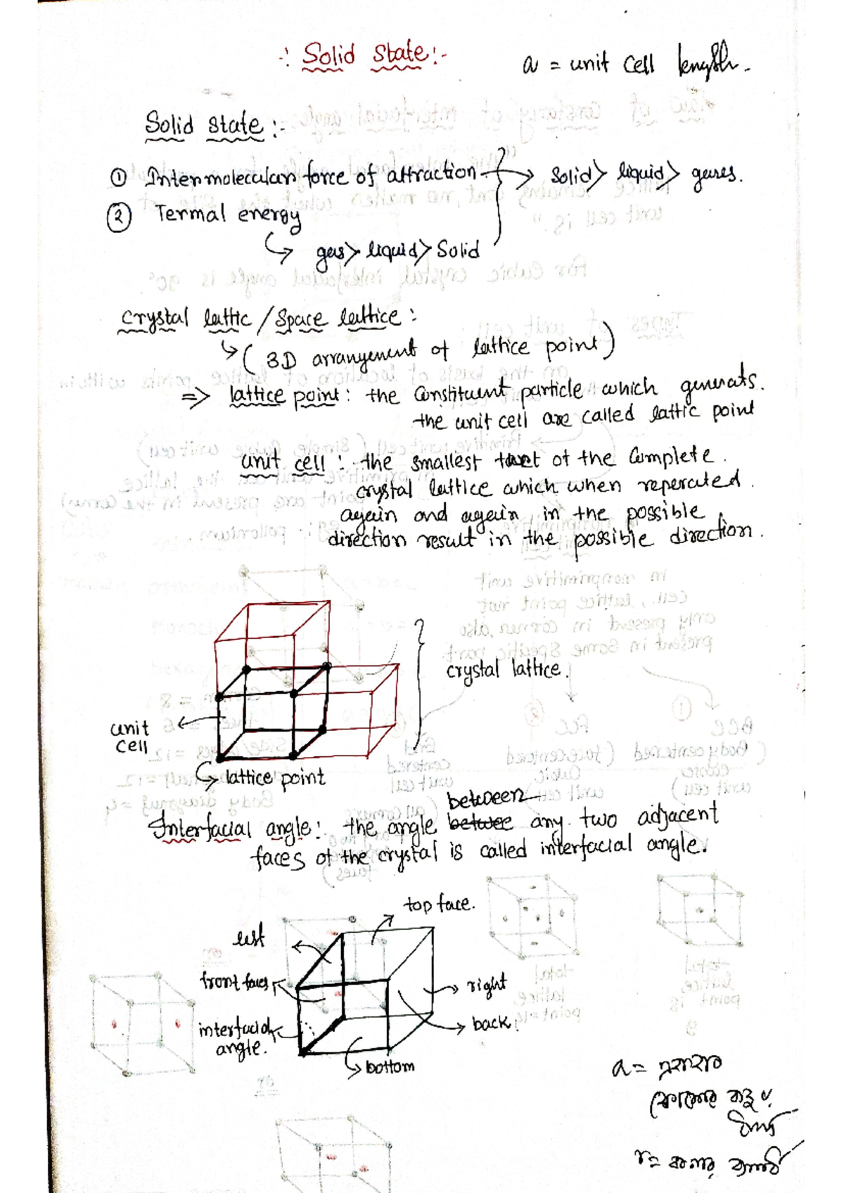 Solid - Solid state I Intermolecular force of attraction Solid liquid ...