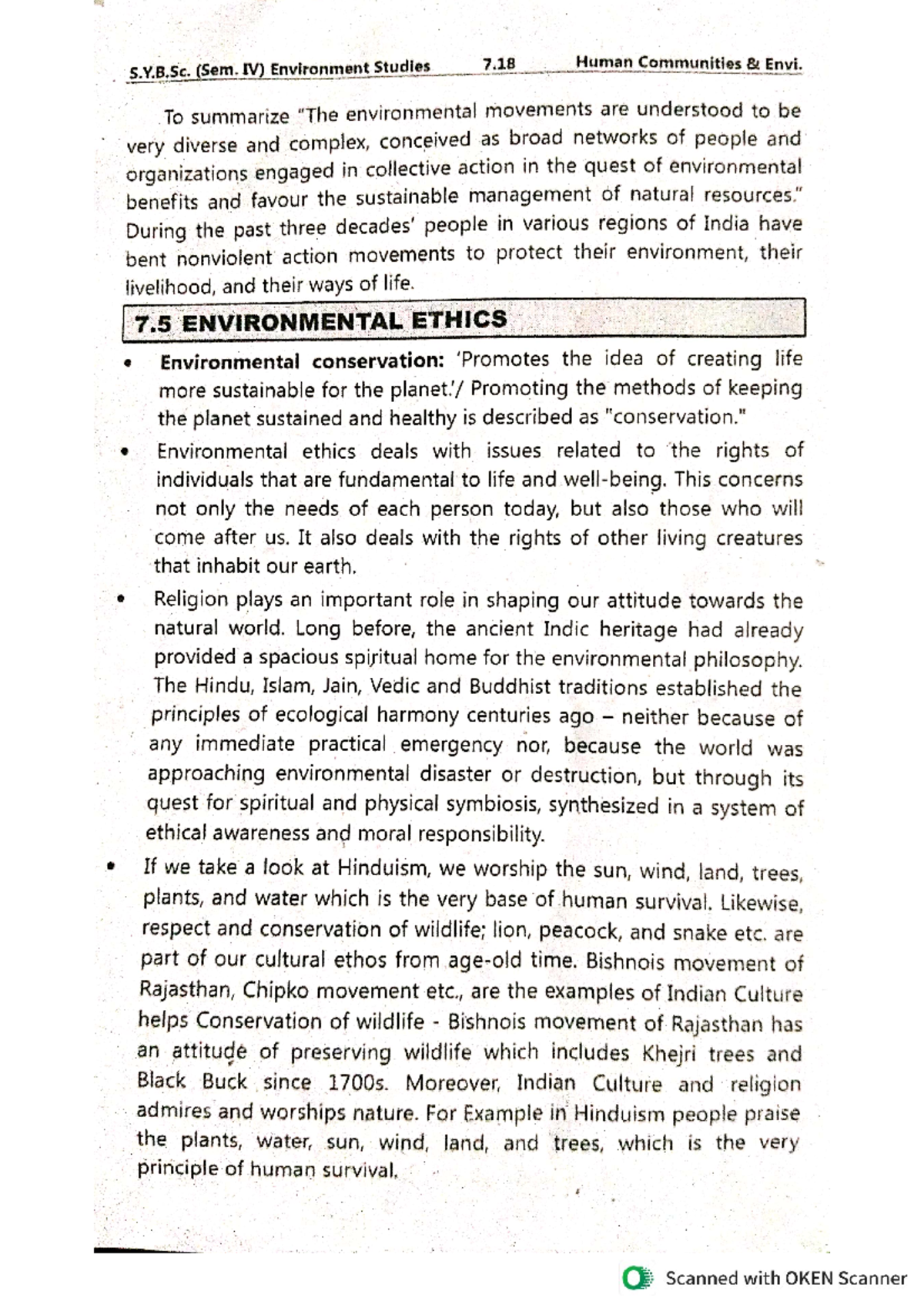 Environmental ethics - Summary UPSC (Union Public Service Commission ...