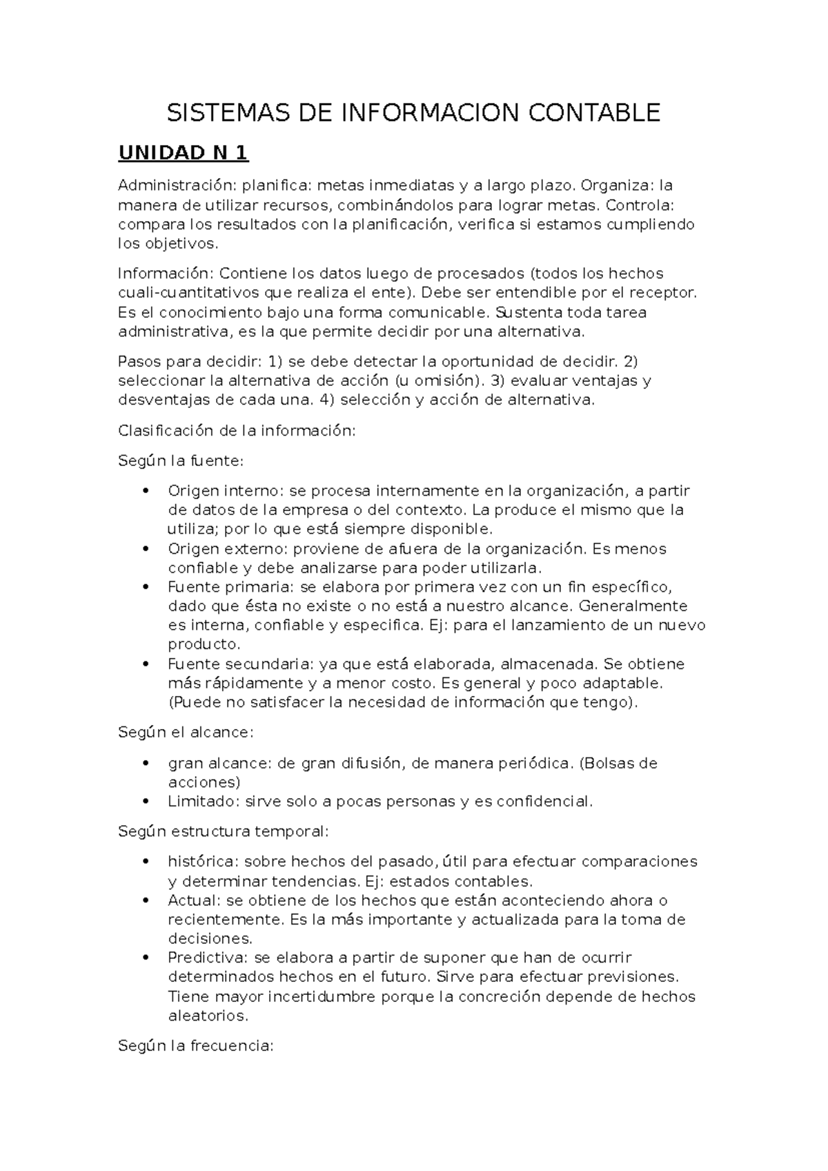 Unidad 1 SIC - Resumen Sistemas De Informacion Contable L.A. - SISTEMAS ...