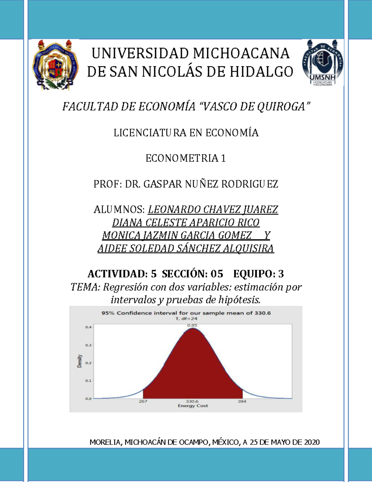 Tarea Sesión 5- Sección 05- Equipo 3- Econometría - Warning: TT: undefined function: 32 ...