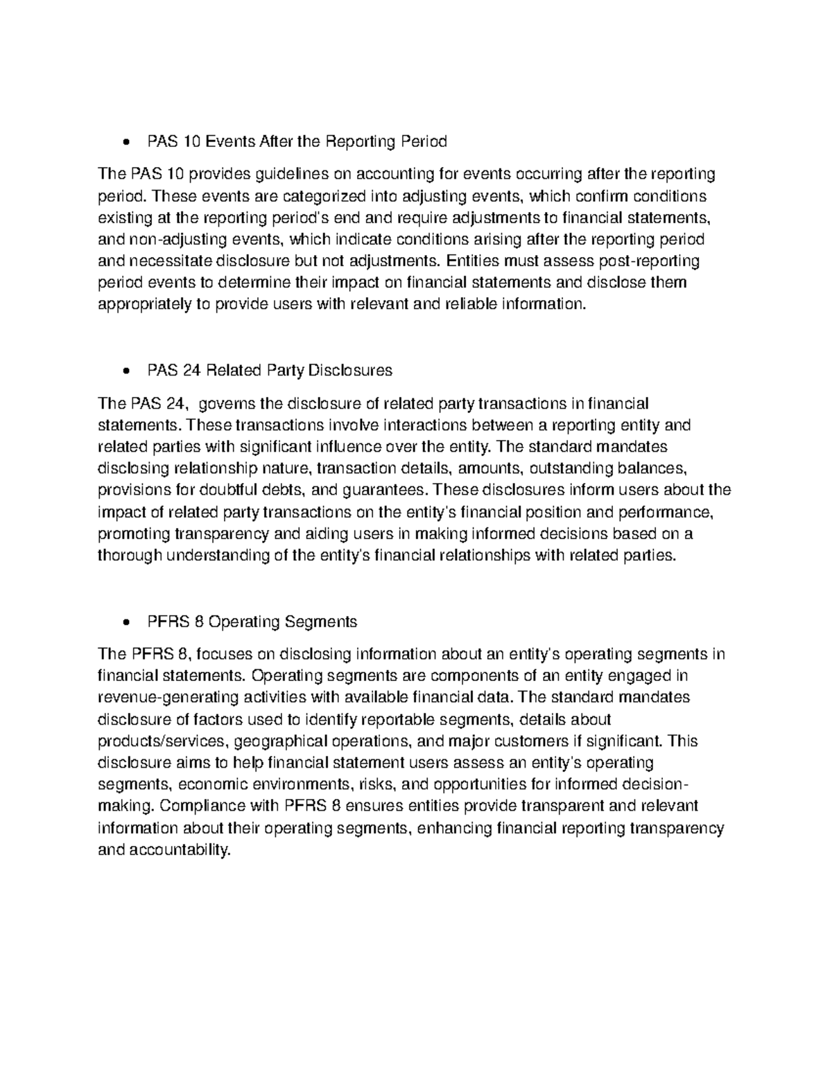 10 Activity 2-CFAS - PAS 10 Events After the Reporting Period The PAS ...
