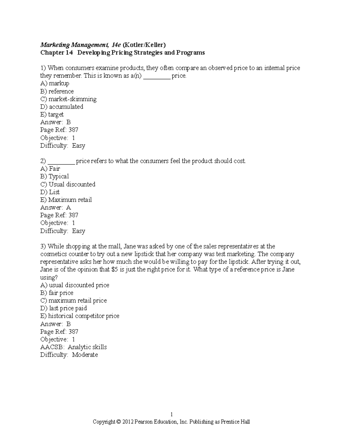 206721967-chapter-14 - Marketing Management, 14e (Kotler/Keller ...