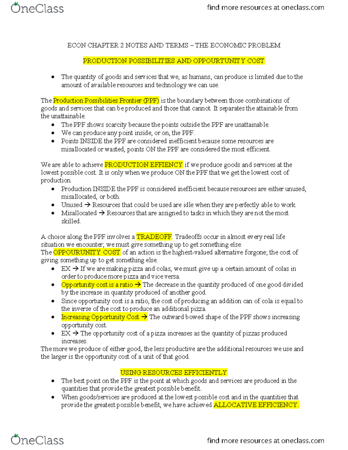 CHPT 2 - chapter 2 pdf of macro - ECON CHAPTER 2 NOTES AND TERMS – THE ...
