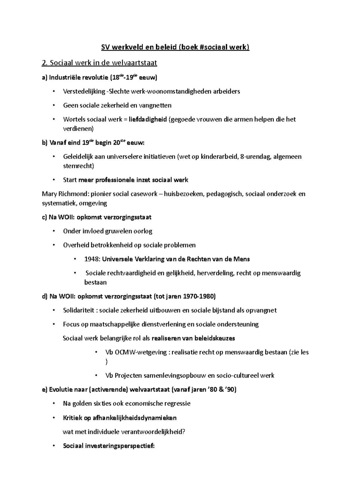 SV-werkveld-en-beleid - SV werkveld en beleid (boek #sociaal werk) 2 ...