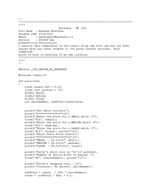 FINAL EXAM OF IPC144 - SENECA COLLEGE OF APPLIED ARTS AND TECHNOLOGY ...