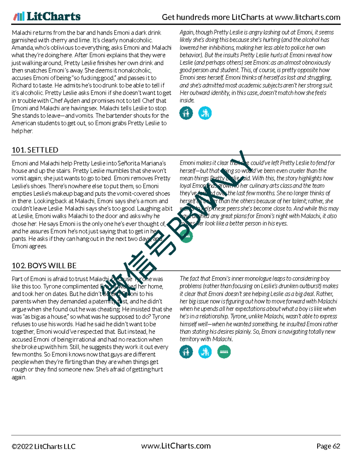 With-the-Fire-on-High-Lit Chart 62 - Malachi returns from the bar and ...