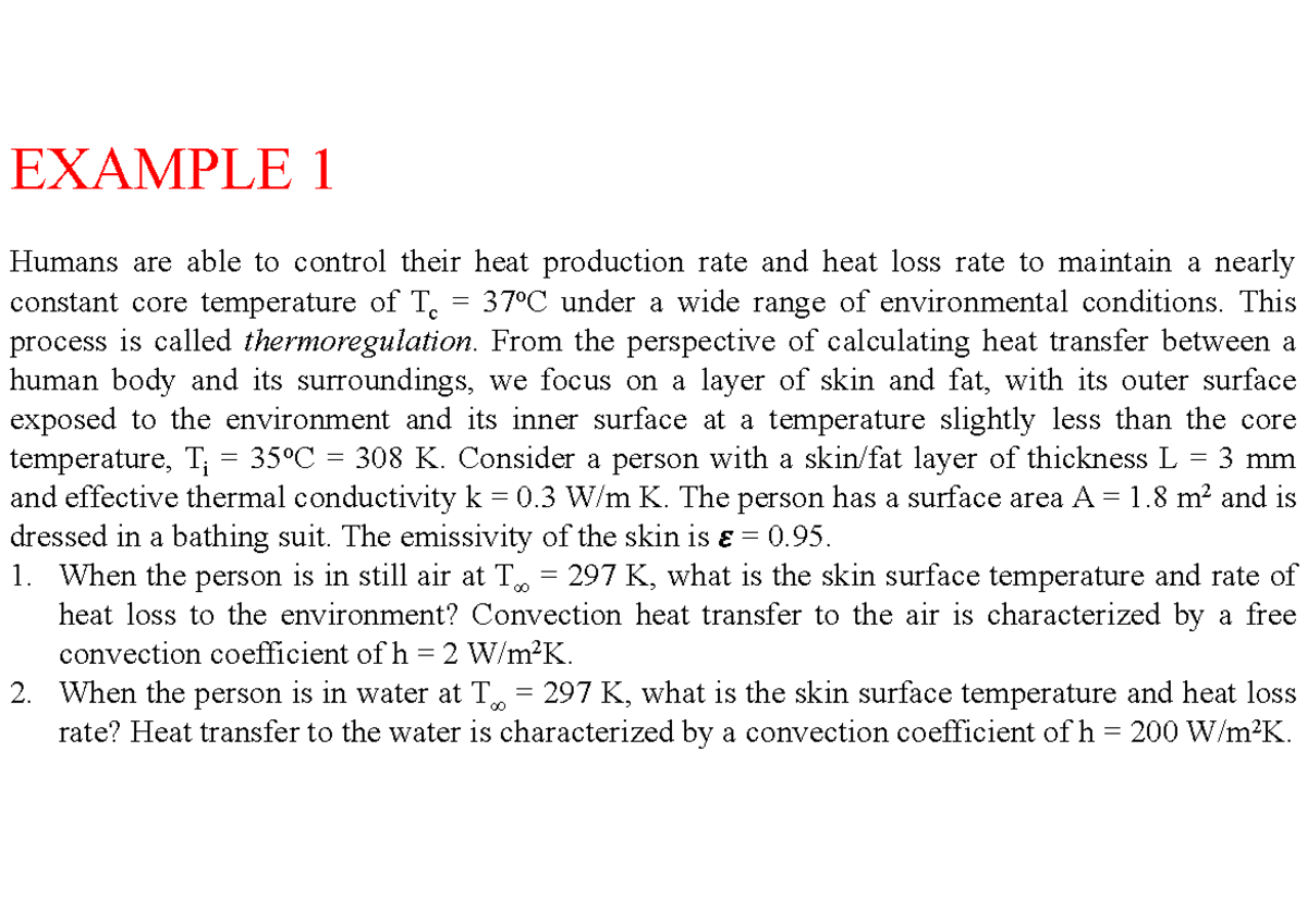 Heat Tr Only For Bioengineering Examples On Human Body EXAMPLE 1 heat-tr-only-for-bioengineering-examples-on-human-body-example-1