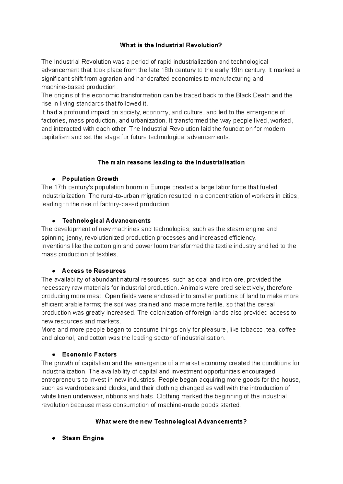 The industrial revolution - What is the Industrial Revolution? The ...