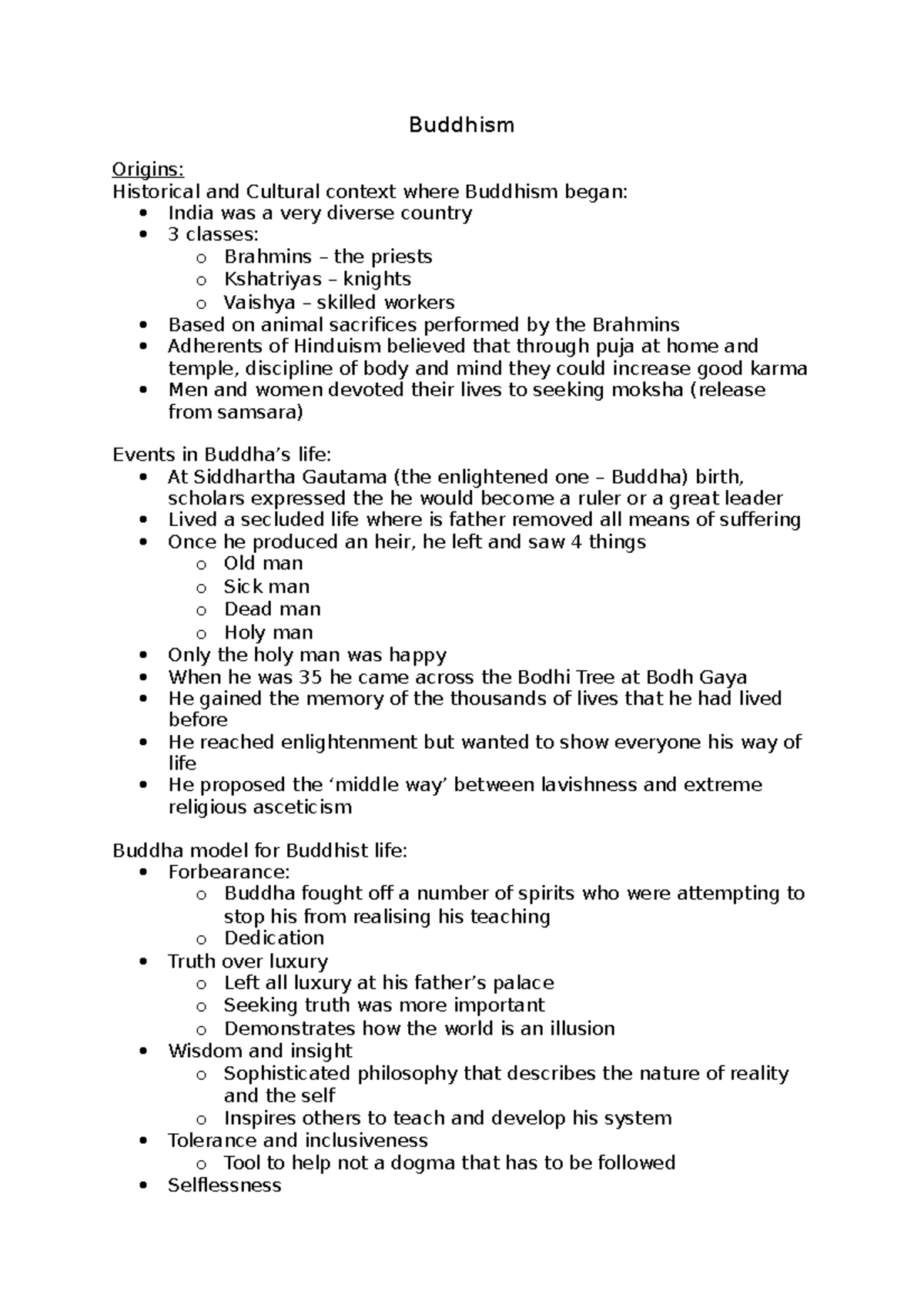 Buddhism - Practice Materials - Buddhism Origins: Historical and ...